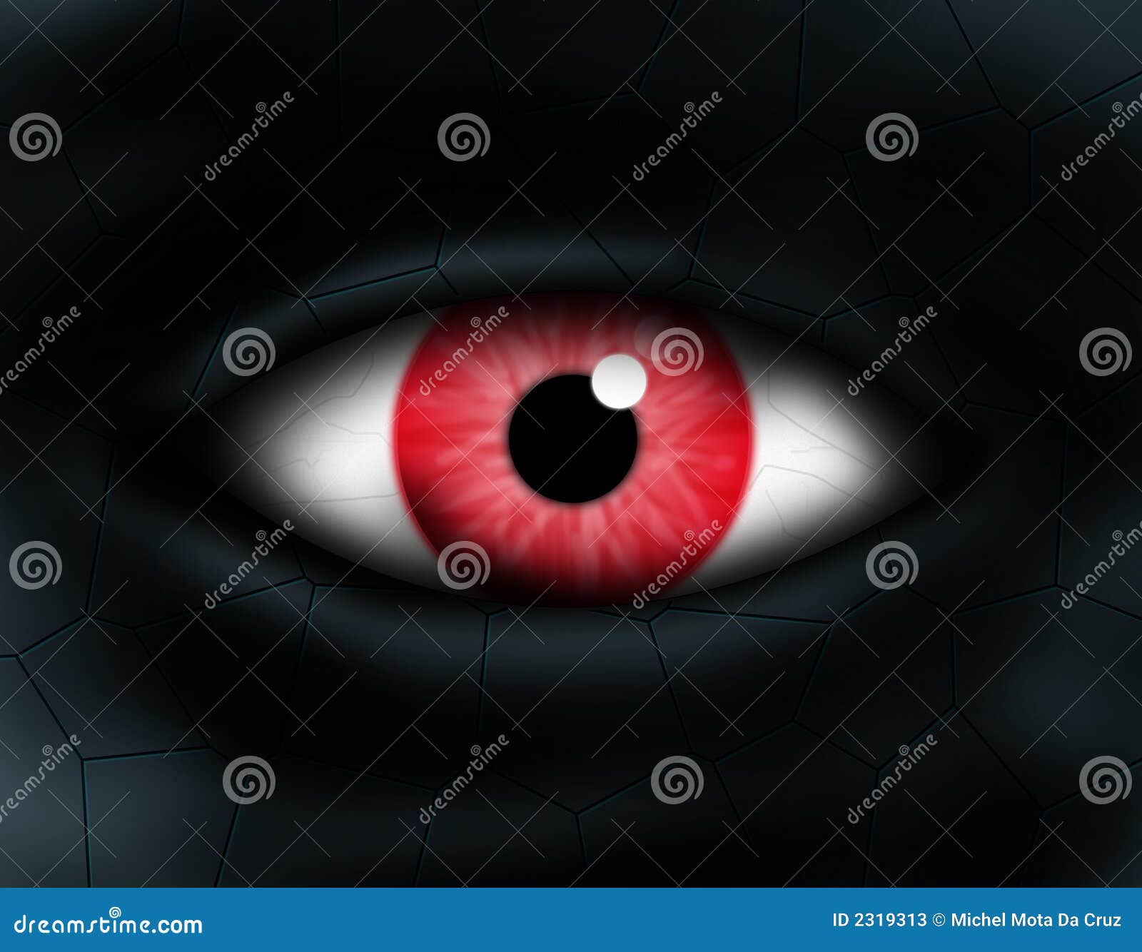 Oeil de monstre illustration stock. Illustration du peek - 2319313