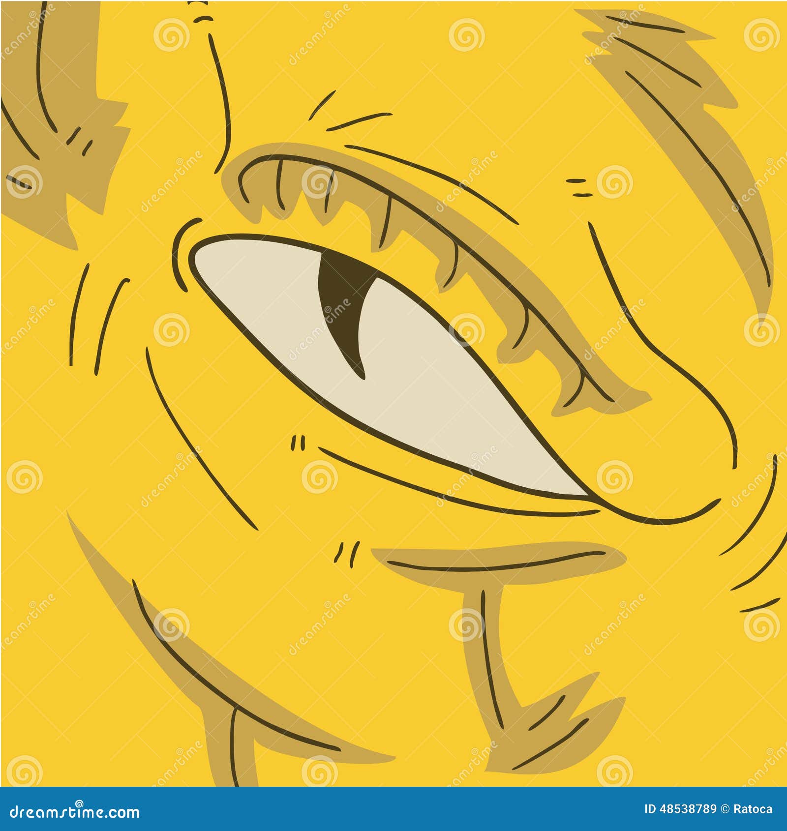 Oeil de monstre illustration de vecteur. Illustration du effrayez ...