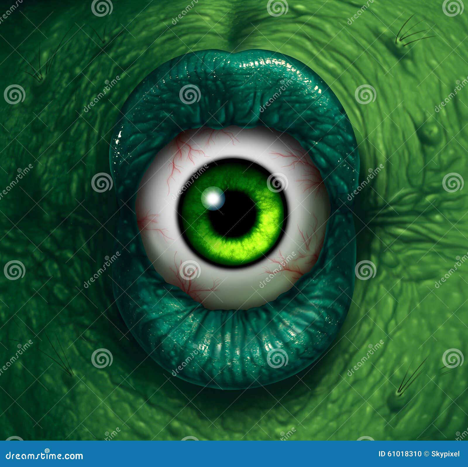Oeil de monstre illustration stock. Illustration of oeil - 61018310