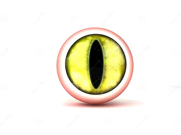 Oeil de monstre illustration stock. Illustration du regard - 8351789