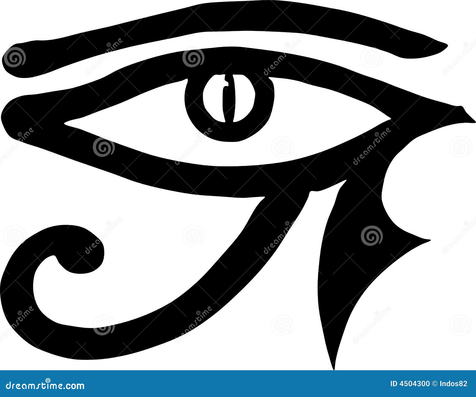 Oeil De Symbole D'Egyptien De Horus Illustration de Vecteur ...