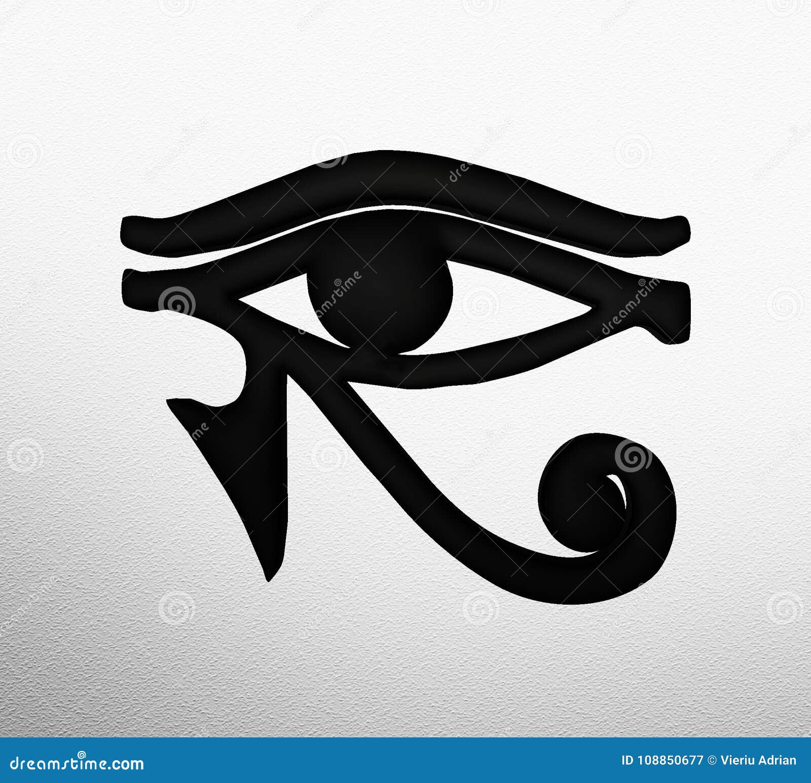 Oeil De Symbole D'Egyptien De Horus Illustration Stock - Illustration ...
