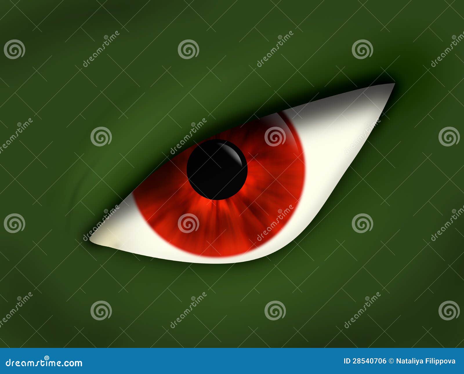 Oeil du monstre illustration stock. Illustration du oeil - 28540706