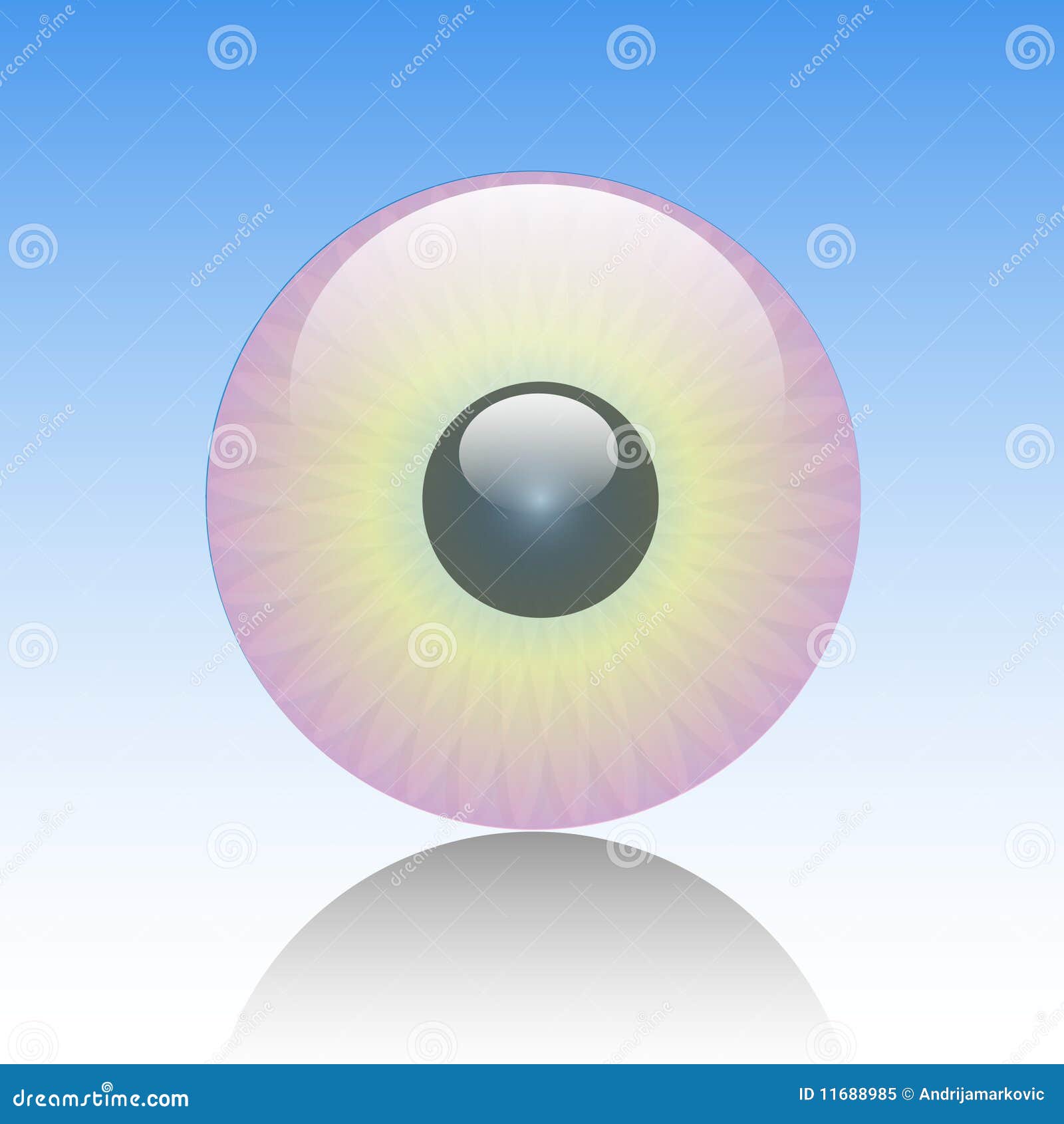 Oeil-Regardez illustration de vecteur. Illustration du éclat - 11688985