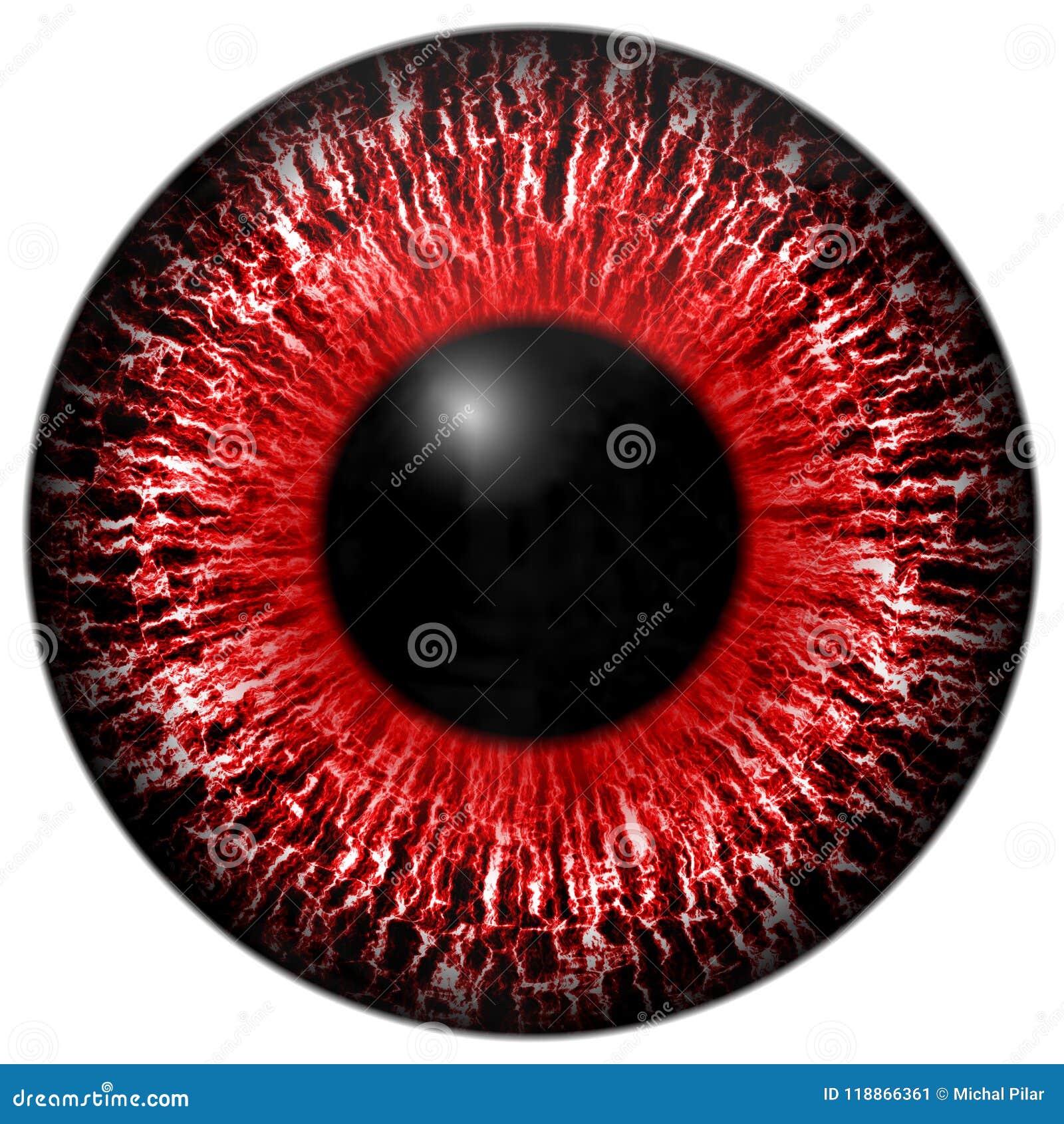 Oeil Rouge 3d De Texture Avec Les Lignes Blanches Image stock - Image ...