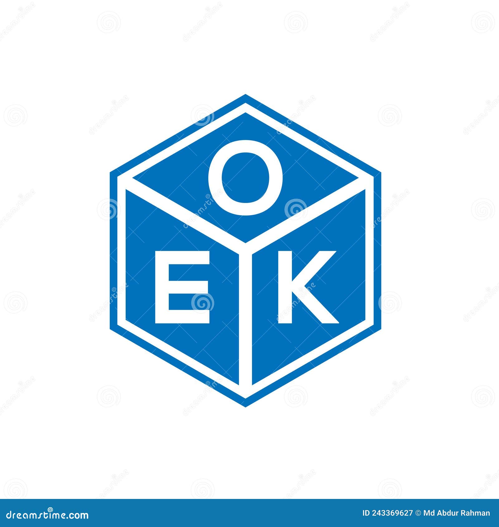 OEK Letter Logo Design on Black Background. OEK Creative Initials ...