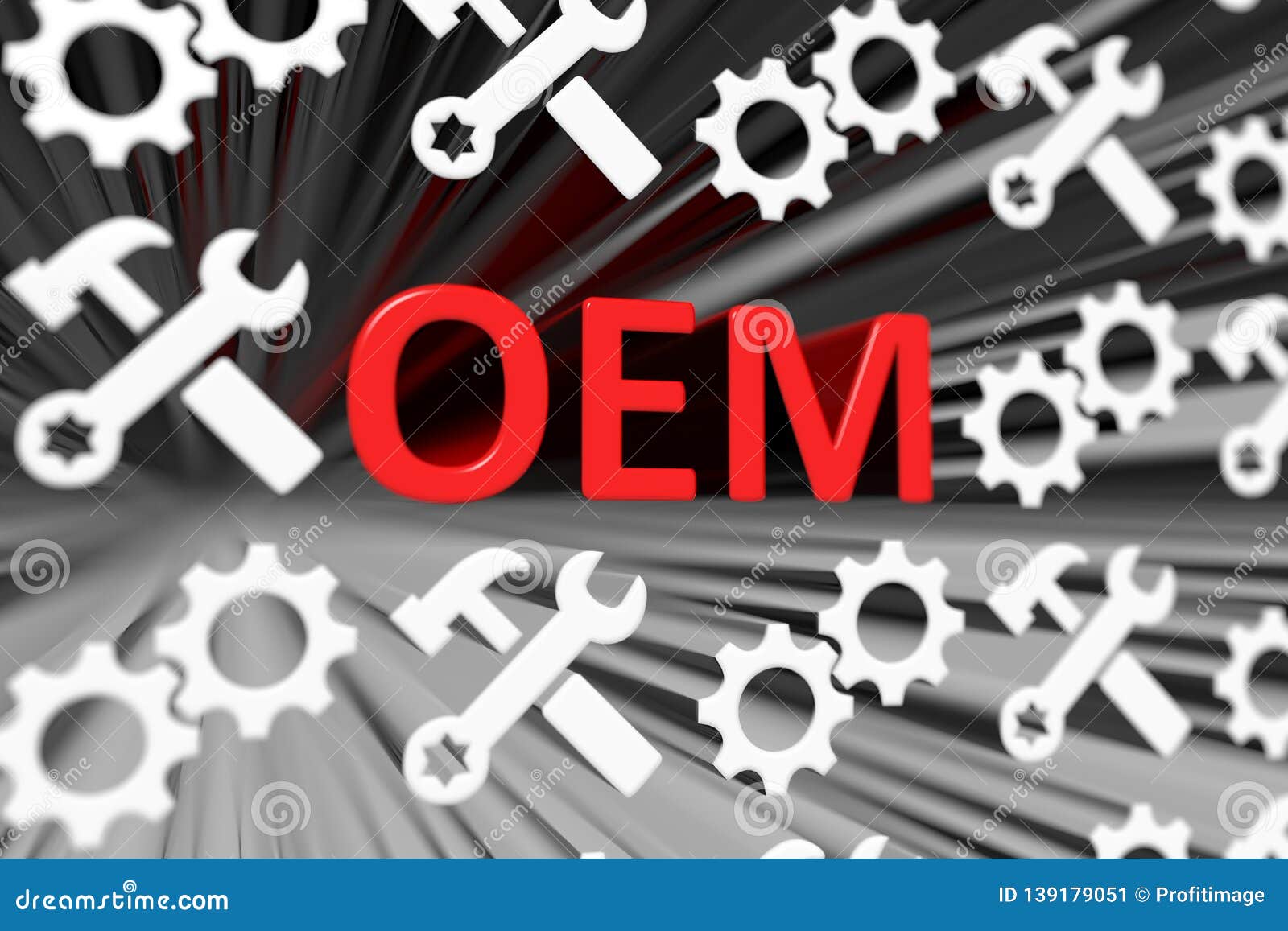 OEM Concept Blurred Background Stock Illustration - Illustration of ...