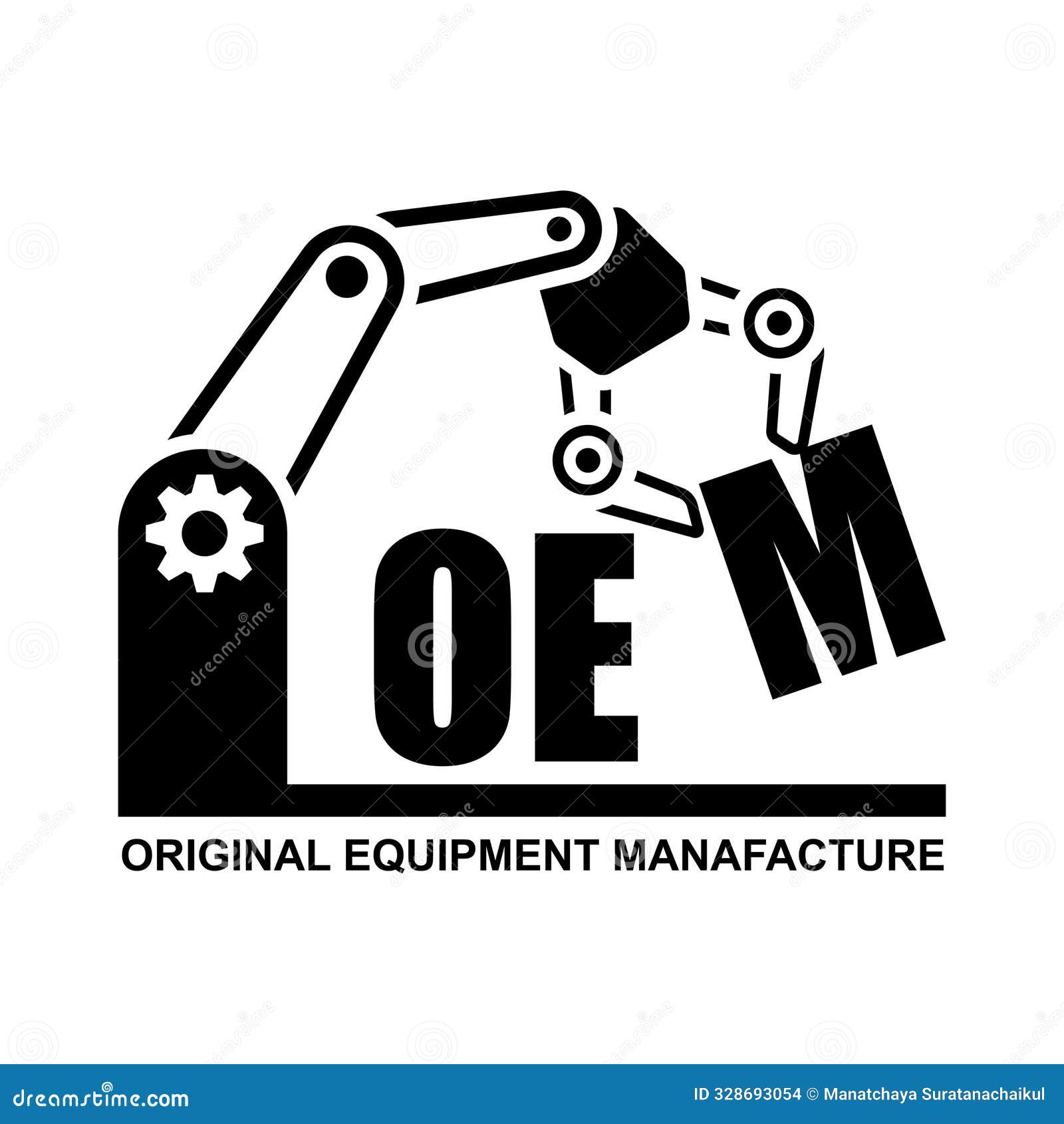OEM Original Equipment Manufacturer. Vector Illustration Concept With ...