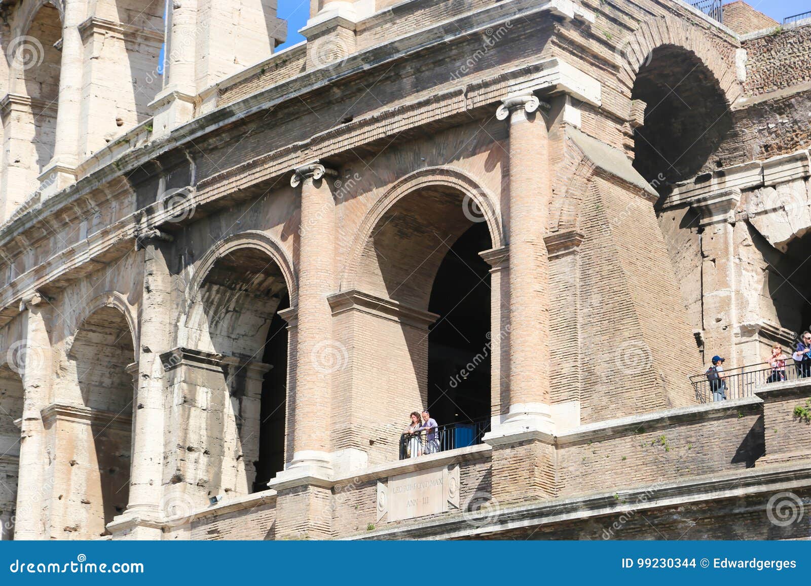 Oeople on Windows of Colosseum Rome, Italy Editorial Stock Image ...