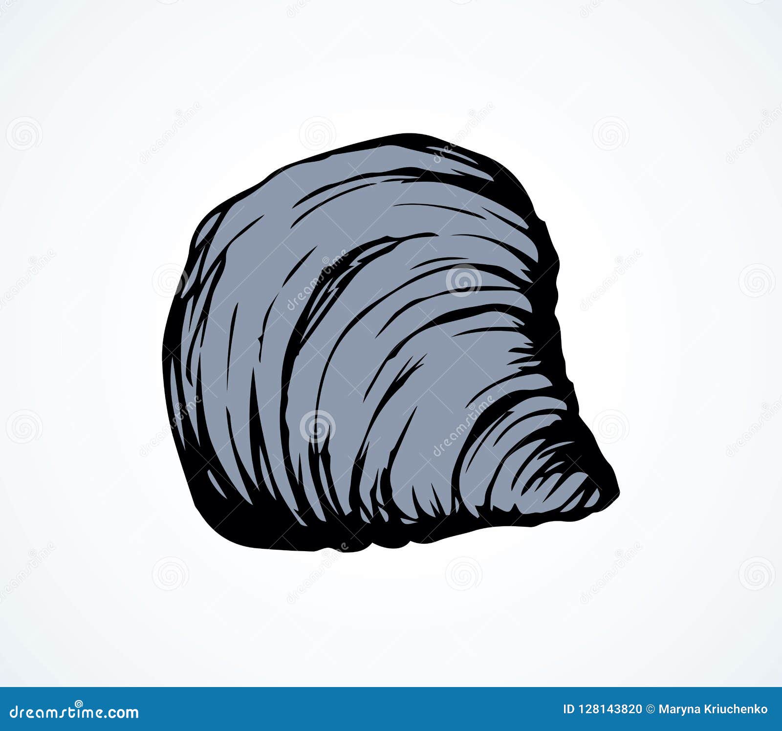 Oester Vector tekening vector illustratie. Illustration of oceaan ...