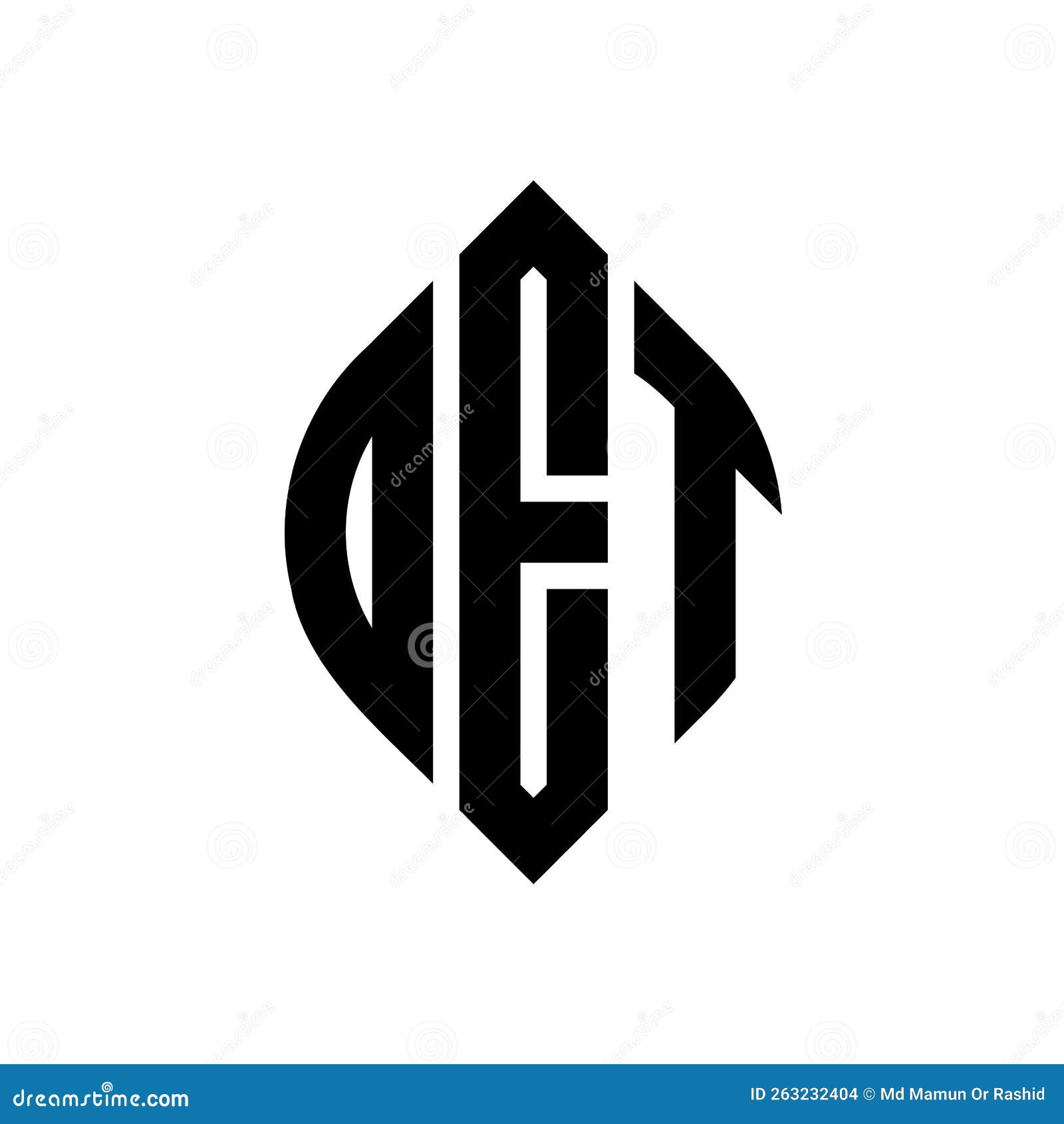 OET Circle Letter Logo Design with Circle and Ellipse Shape. OET ...