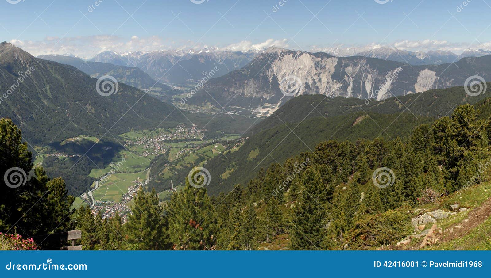 Oetztal valley stock image. Image of blue, alpine, landscape - 42416001