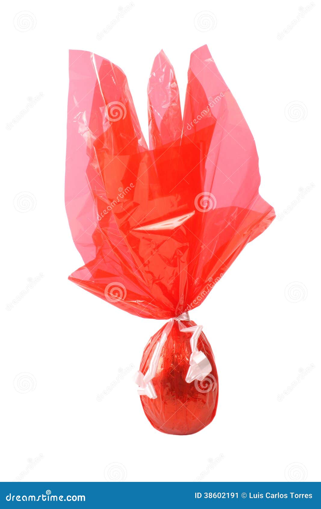 Oeuf de chocolat - rouge image stock. Image du pâques - 38602191