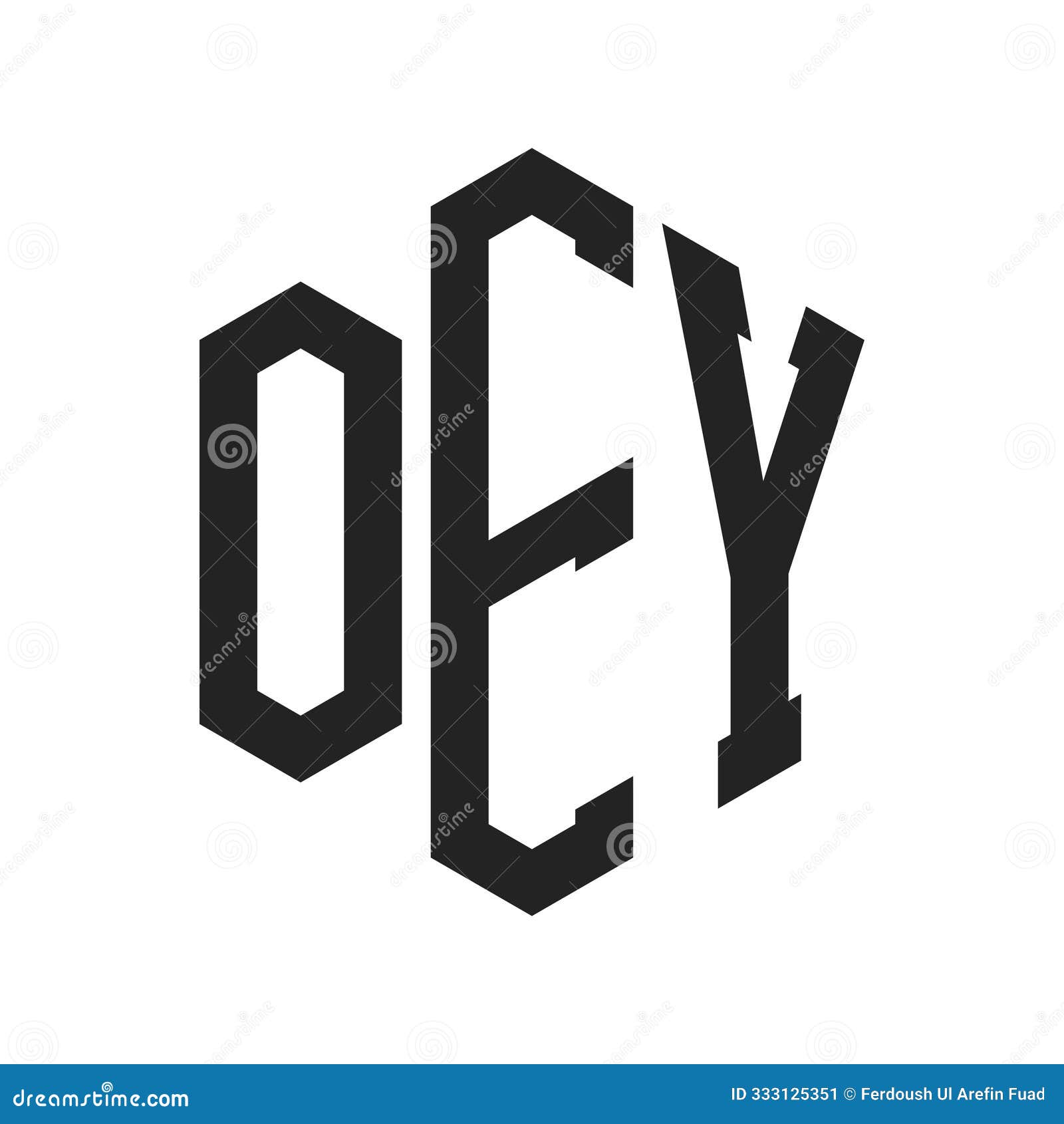 OEY Logo Design. Initial Letter OEY Monogram Logo Using Hexagon Shape ...