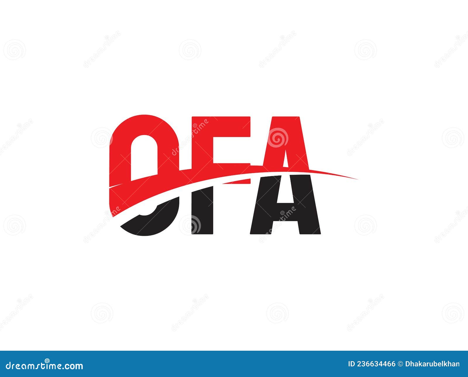 OFA Letter Initial Logo Design Vector Illustration Stock Vector ...