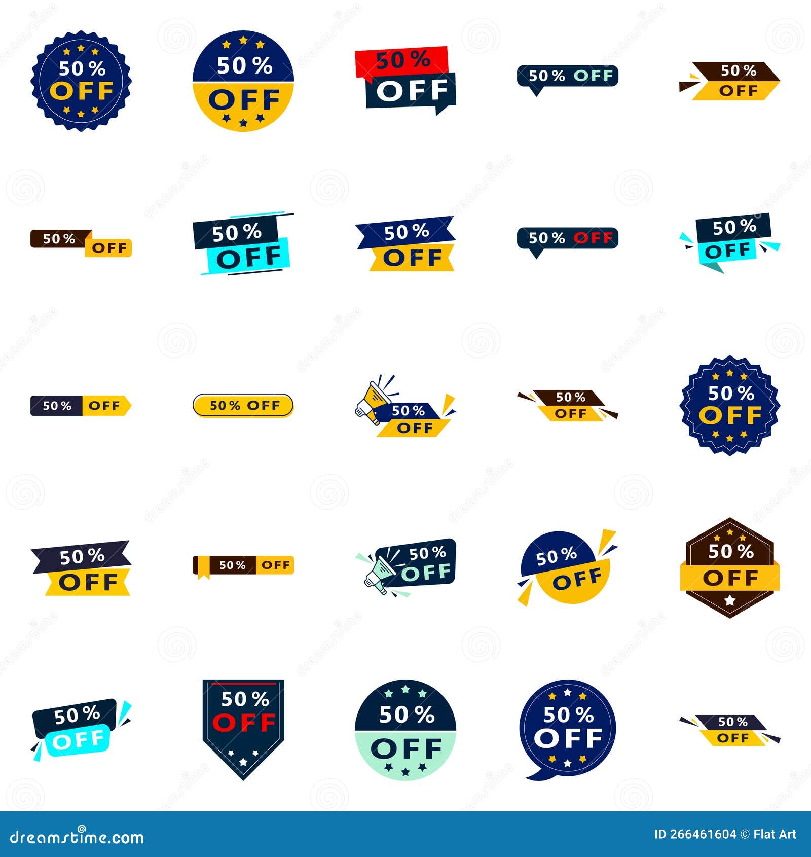 50 Off Banners Set - 25 Attractive Designs Stock Vector - Illustration ...