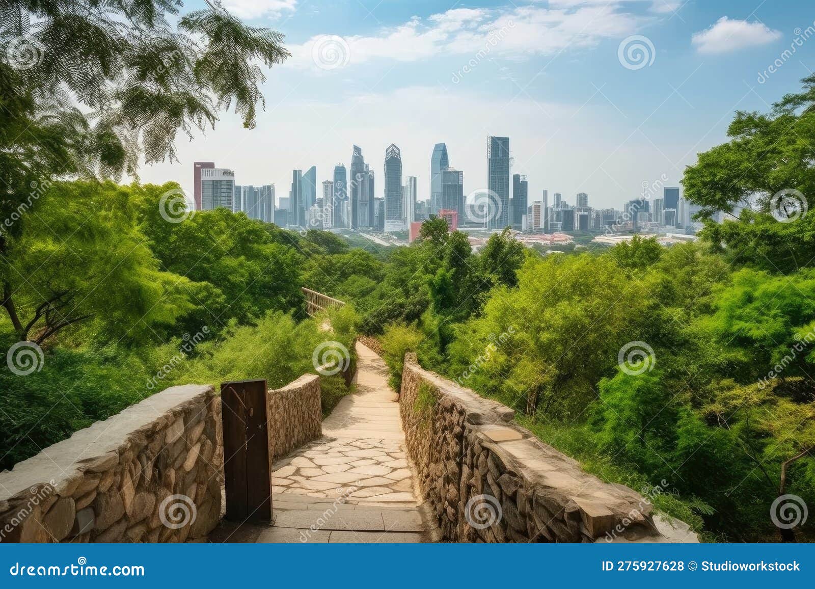 Off-the-beaten-path Destination with View of Cityscape and Skyscrapers ...
