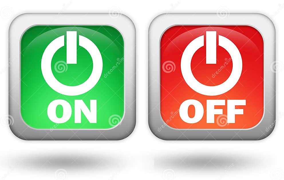 On off button stock illustration. Illustration of square - 15096430