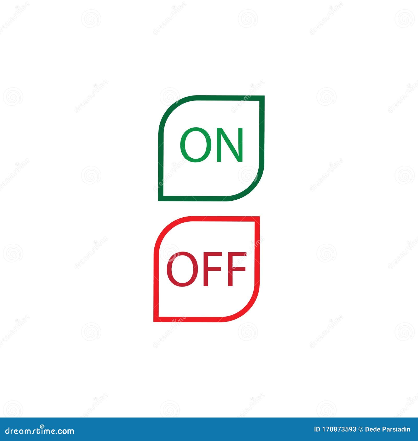On Off Button Icon Vector Design Illustration Stock Illustration ...