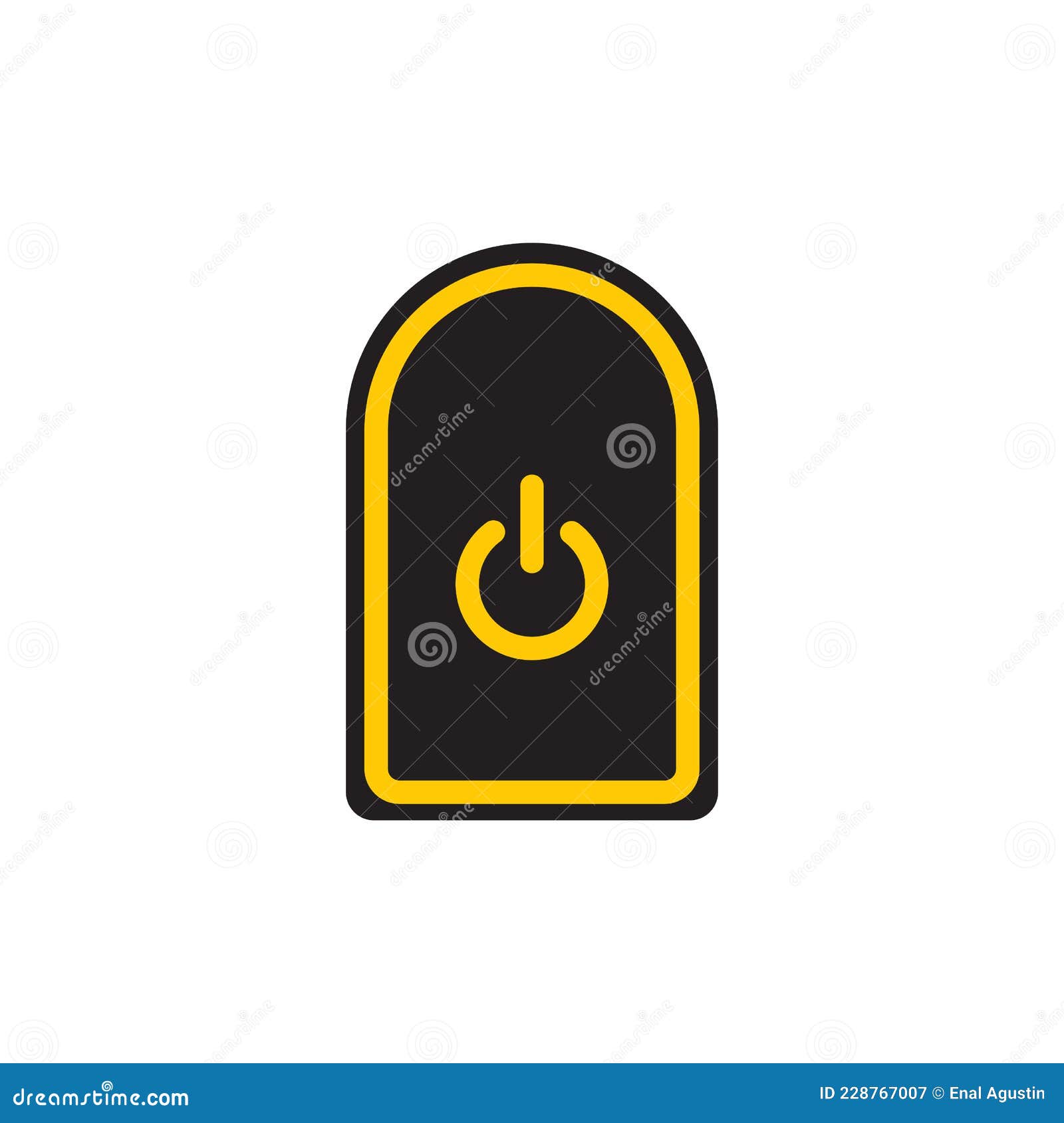 On Off Button Icon Logo Design Stock Vector - Illustration of shutdown ...