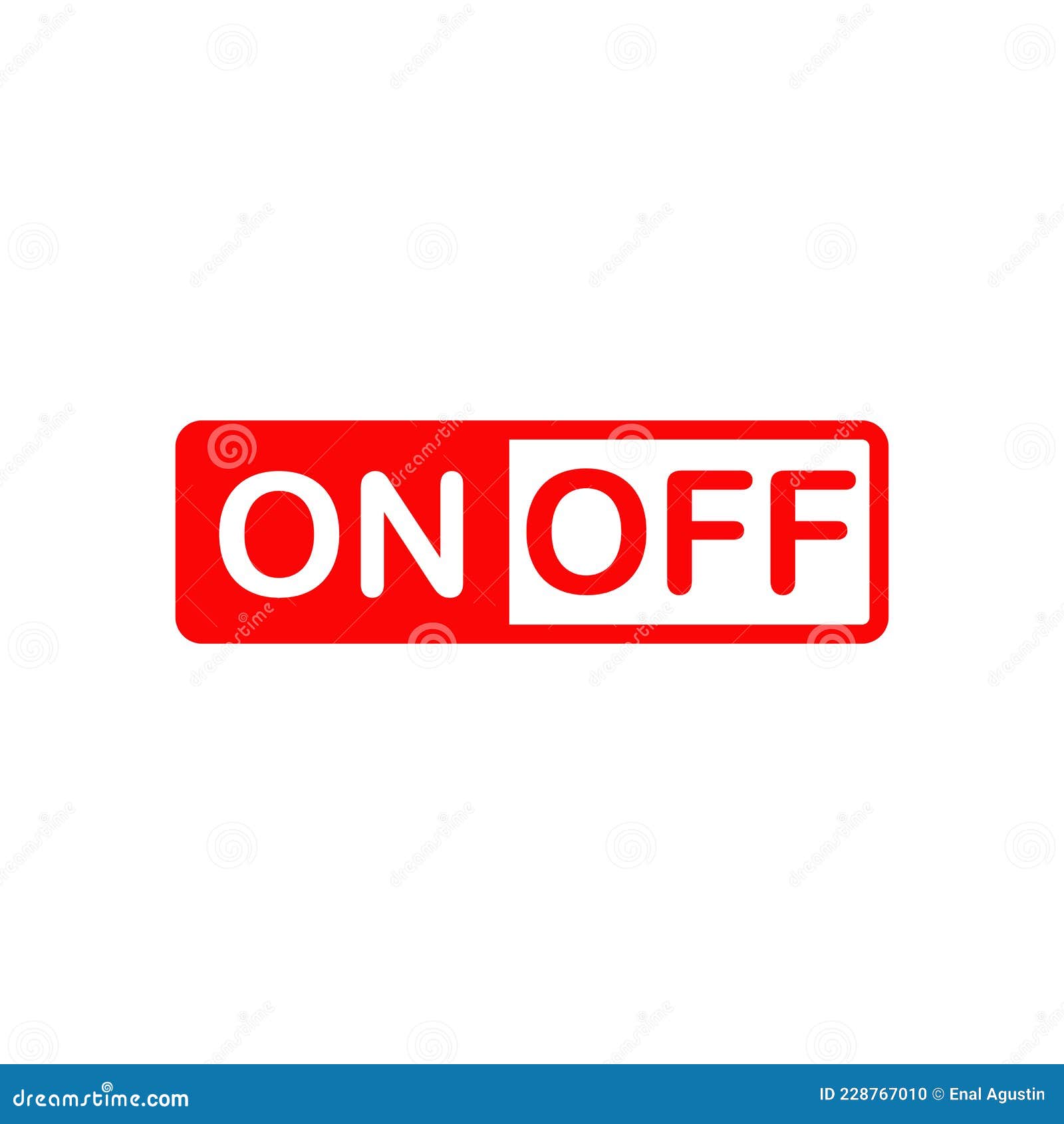 On Off Button Icon Logo Design Stock Vector - Illustration of press ...