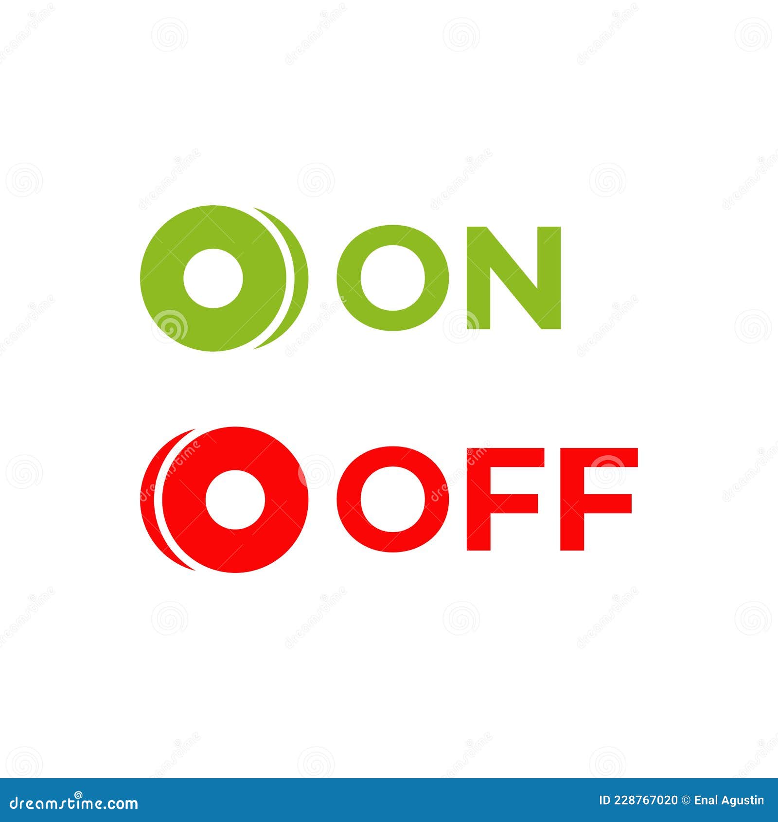 On Off Button Icon Logo Design Stock Vector - Illustration of analog ...