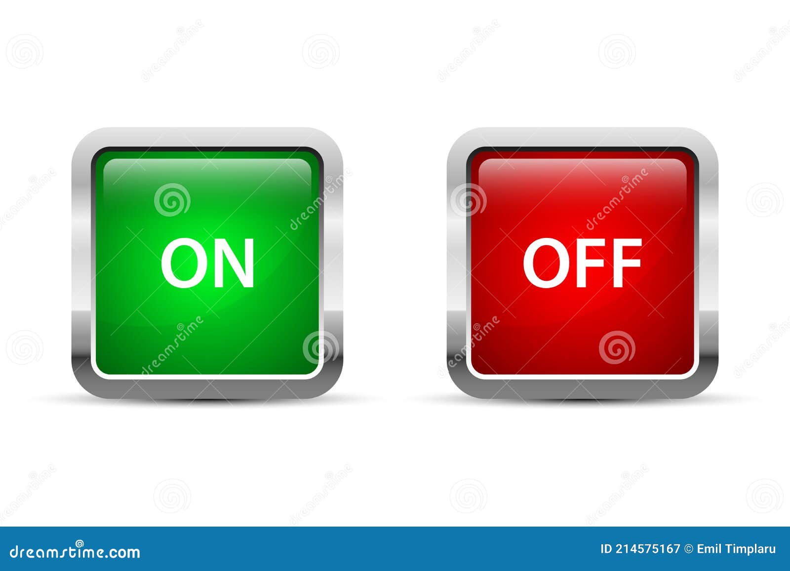 On and Off Button Vector Design Illustration Stock Vector ...