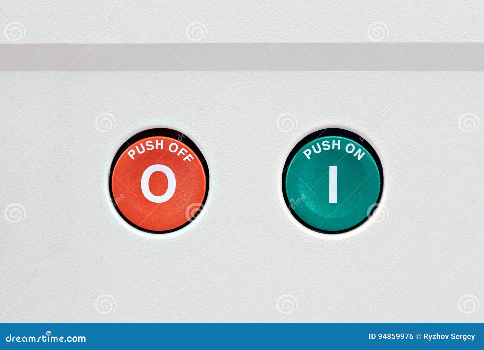 On and off buttons stock photo. Image of electronic, color - 94859976