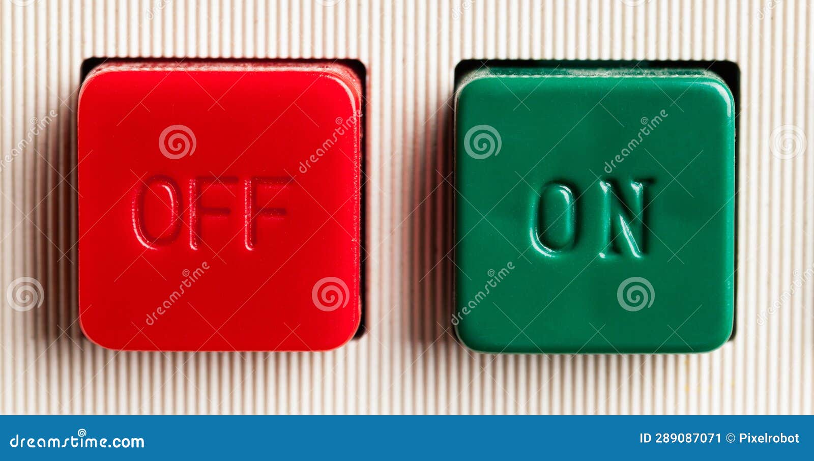 On Off Buttons stock image. Image of square, buttons - 289087071