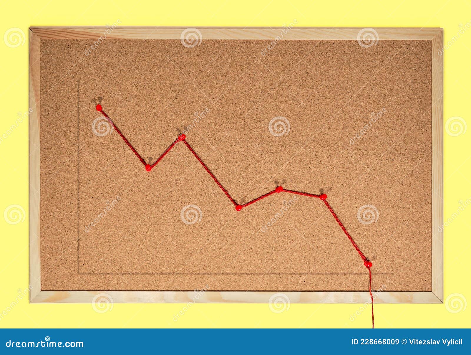 Graph Representing a Market Crash, Line Falling Out of the Frame ...