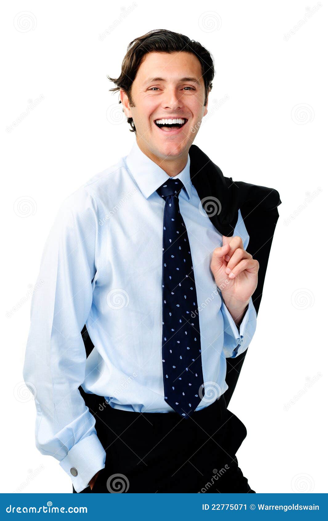 Off duty manager laughs stock image. Image of business - 22775071