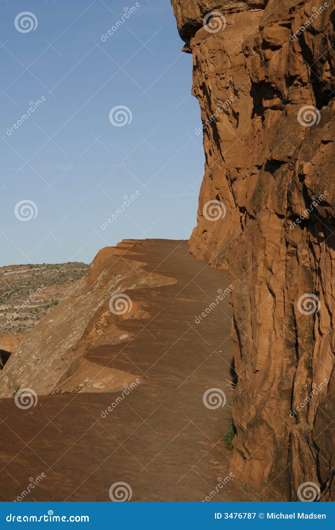 Off the Edge stock image. Image of arches, rock, fall - 3476787