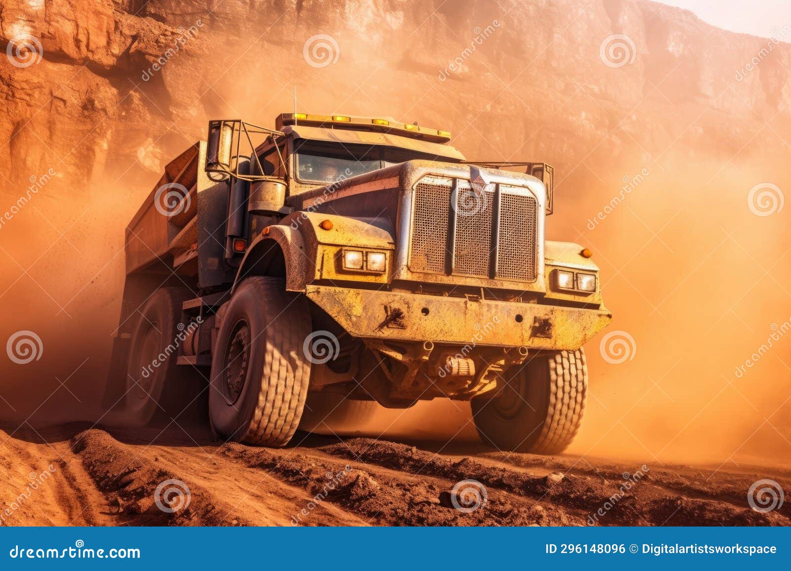 Off-Highway Truck Isolated On Transparent Background. Royalty-Free Stock Photo | CartoonDealer ...