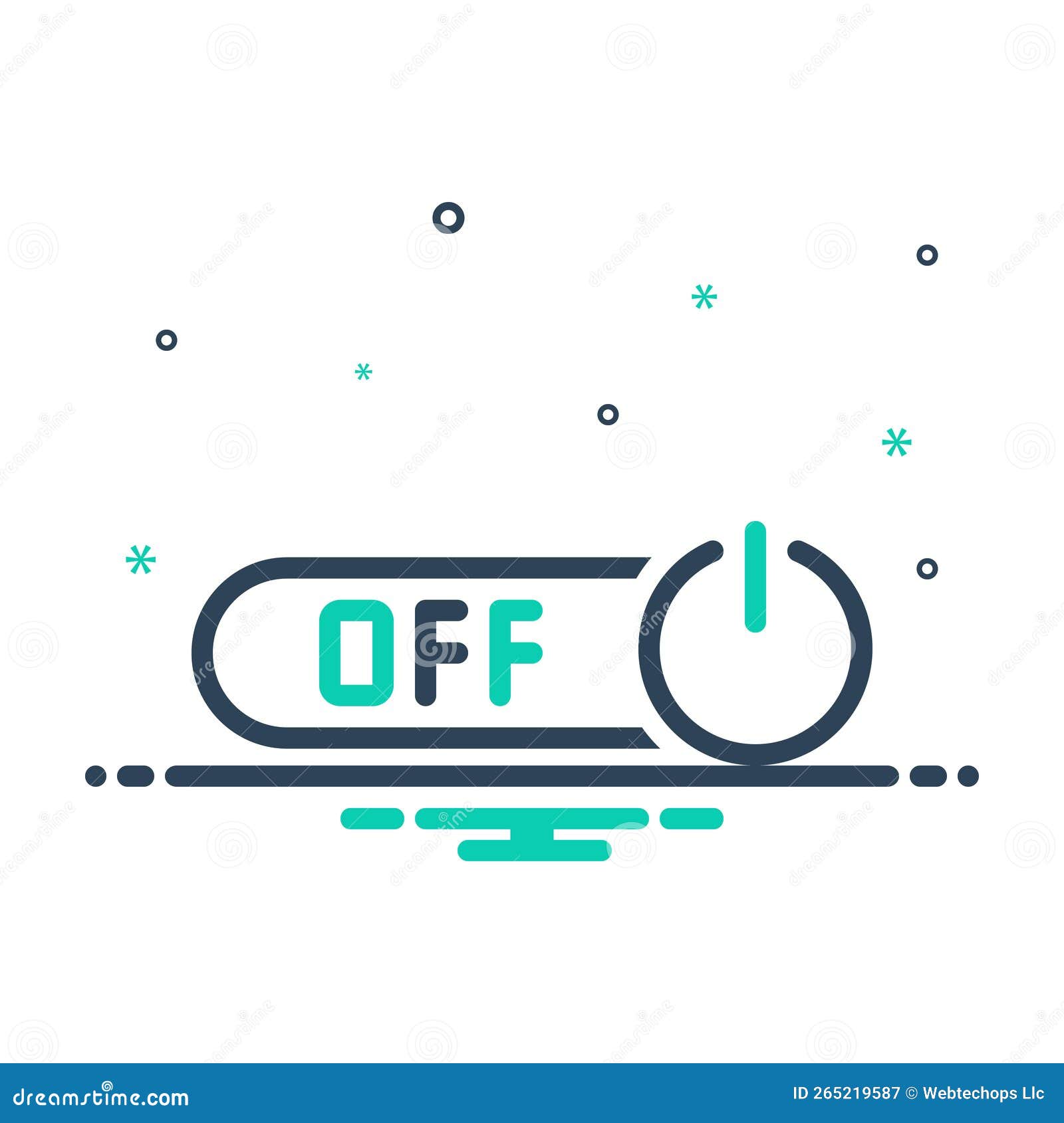 Mix Icon for Off, Switch and Toggle Stock Vector - Illustration of ...