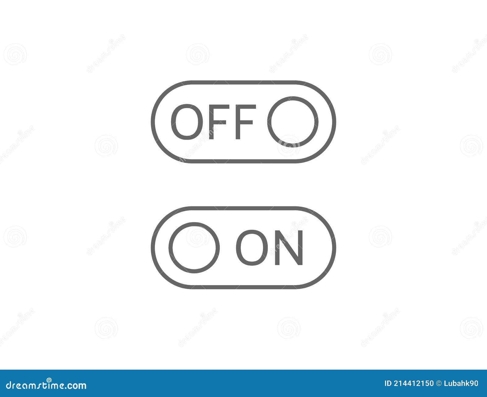 Active And Inactive Options UI Elements Kit Cartoon Vector ... Active And Inactive Options UI Elements Kit Cartoon Vector ...