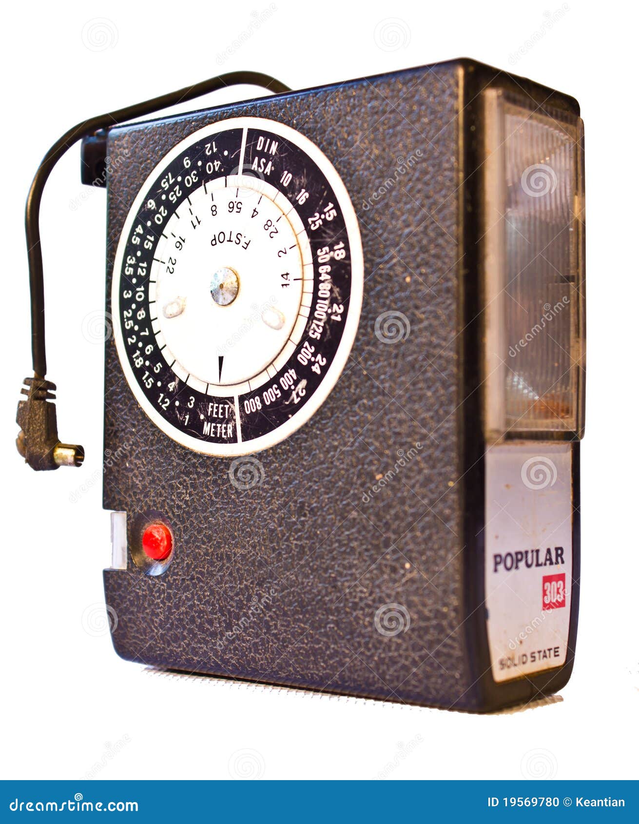 Off an old camera flash stock photo. Image of battery - 19569780