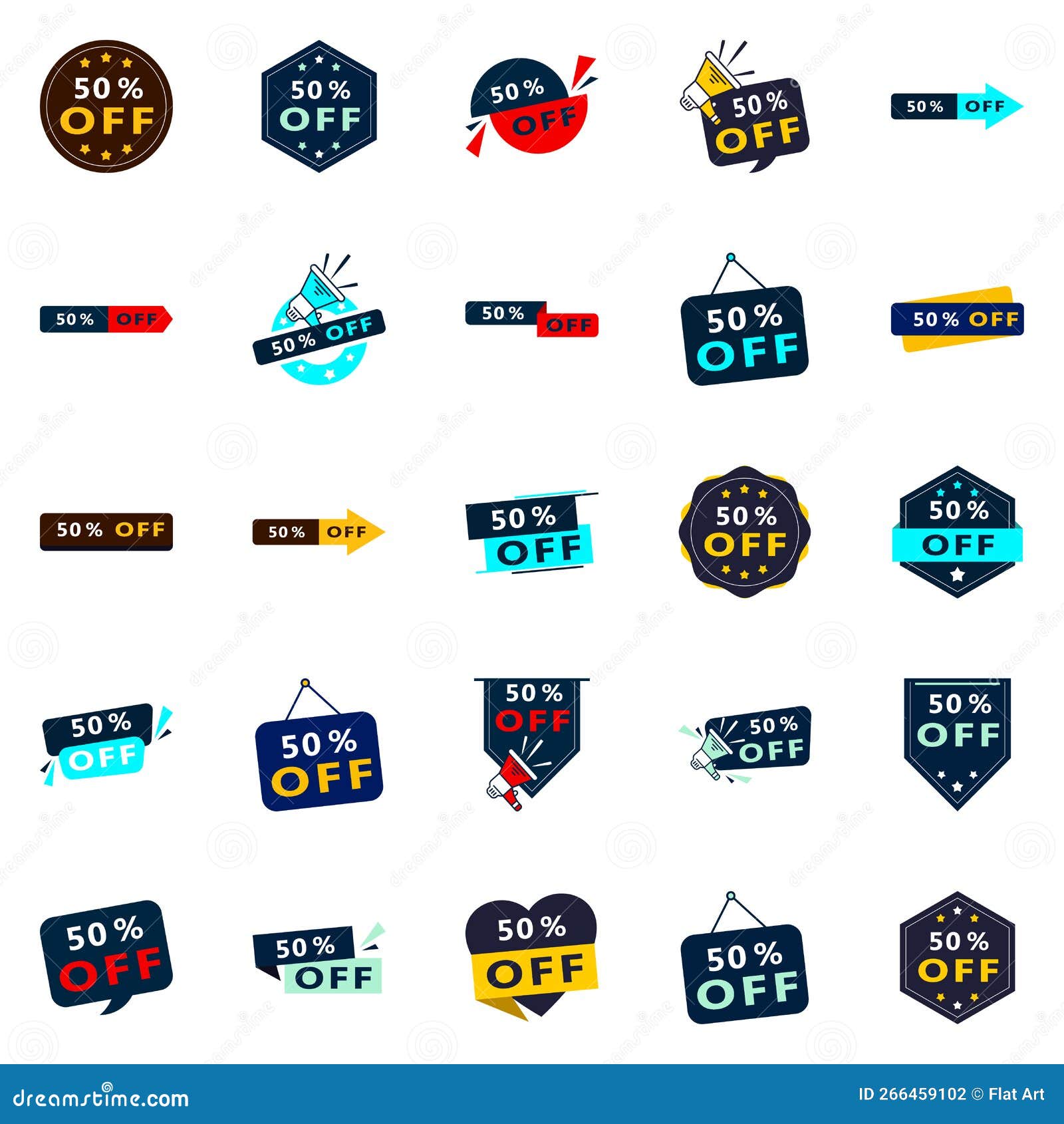 50 Off - a Pack of 25 Different Vector Designs for Sales Promotion ...