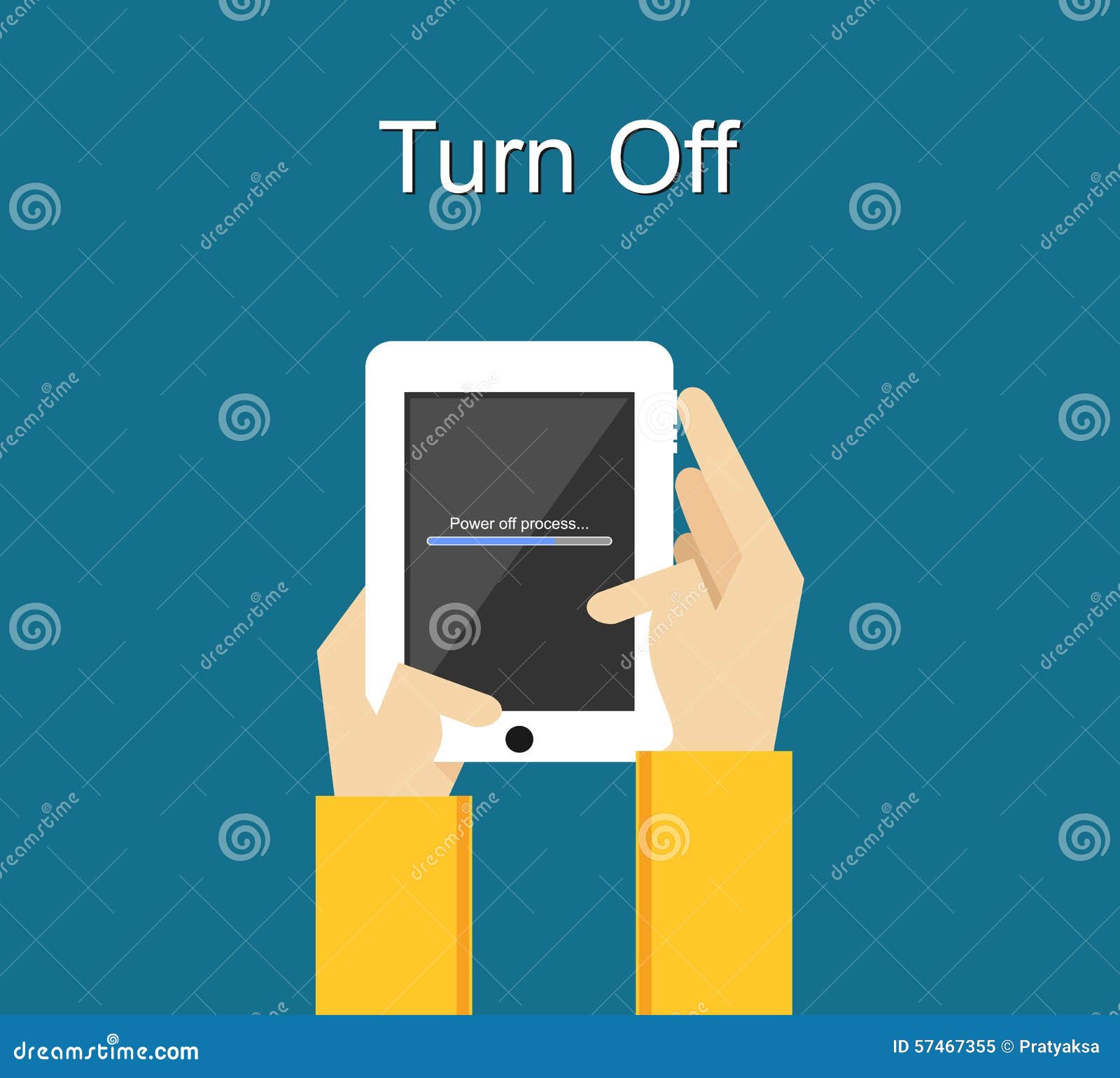 Off a Phone Illustration Concept. Stock Vector - Illustration of cell ...