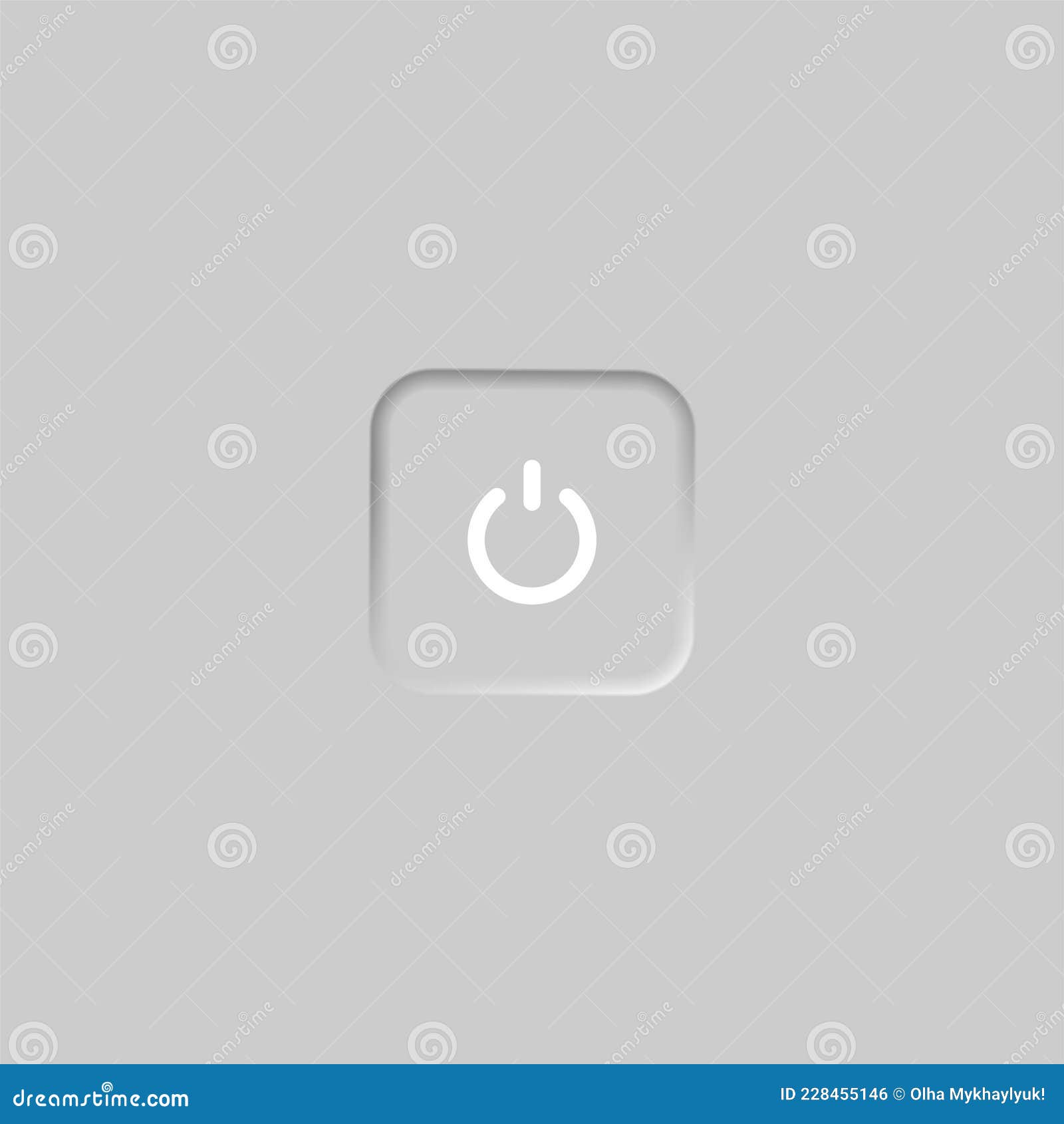On, Off Power Icon. Energy Switch Symbol. Orange Circle Button with Web ...