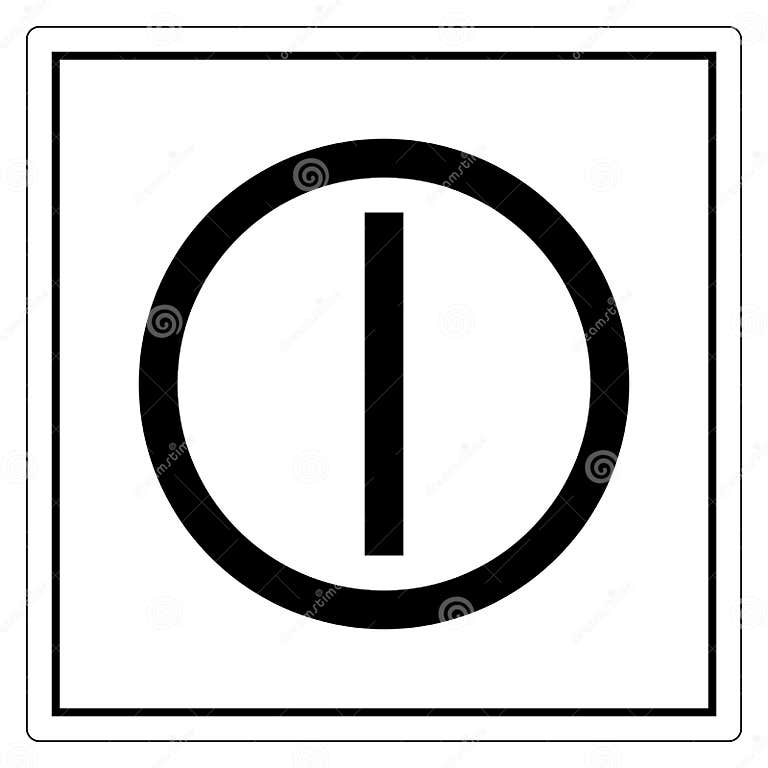 On Off Push-Button Symbol Sign, Vector Illustration, Isolate on White ...