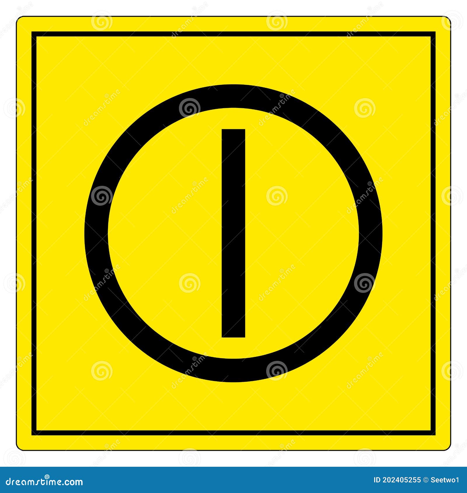 On Off Push-Button Symbol Sign, Vector Illustration, Isolate on White ...