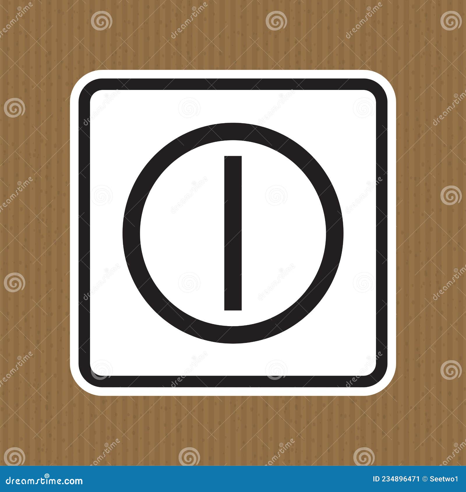 On Off Push-Button Symbol Sign, Vector Illustration, Isolate on White ...