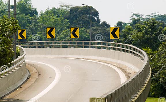 Off Ramp stock image. Image of left, verdant, chevron - 5351805