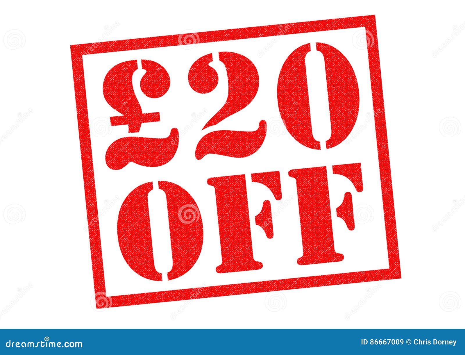 Â£20 off stock illustration. Illustration of financial - 86667009