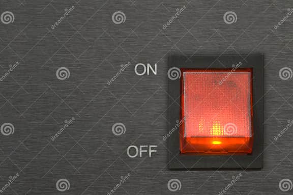 On-off red switch button stock photo. Image of electricity - 3218162