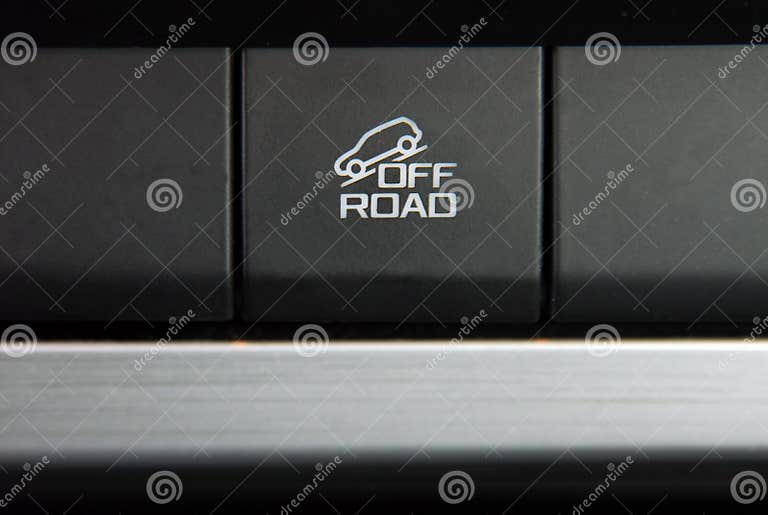 Off road activation button stock photo. Image of travel - 65439378