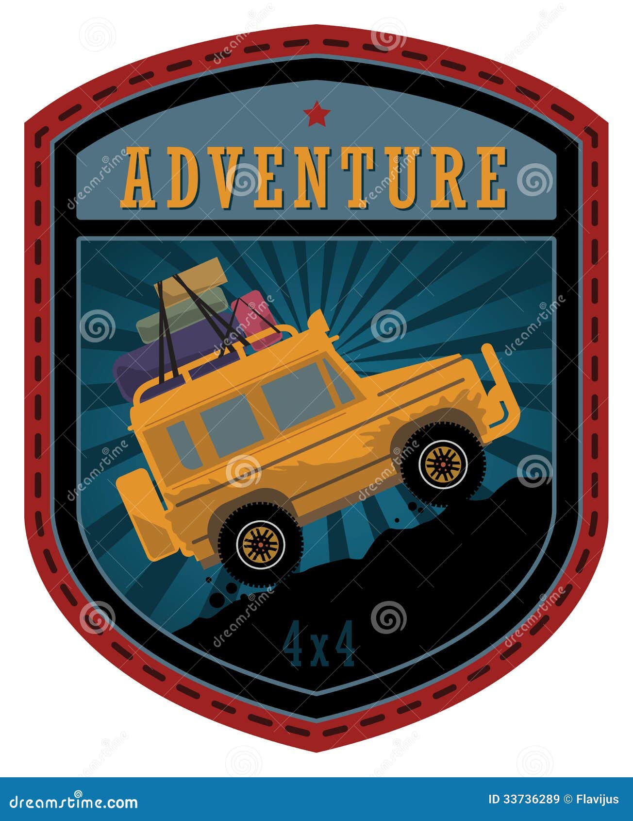 Off Road Adventure Utv, Buggy Illustration Logo Vector | CartoonDealer ...