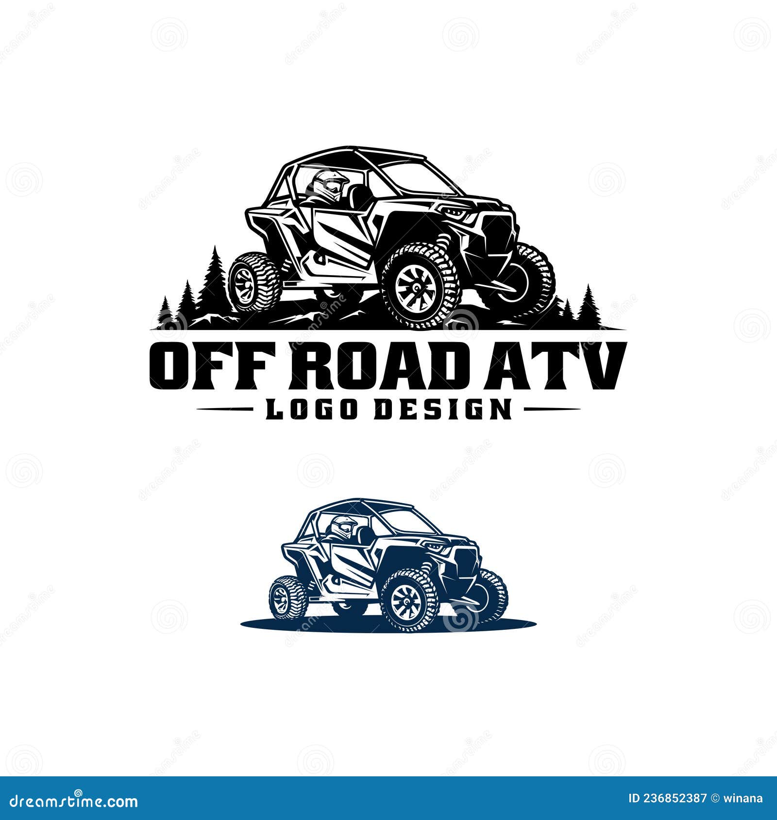 Off Road Adventure Atv Utv Buggy Logo Design Vector Illustration ...