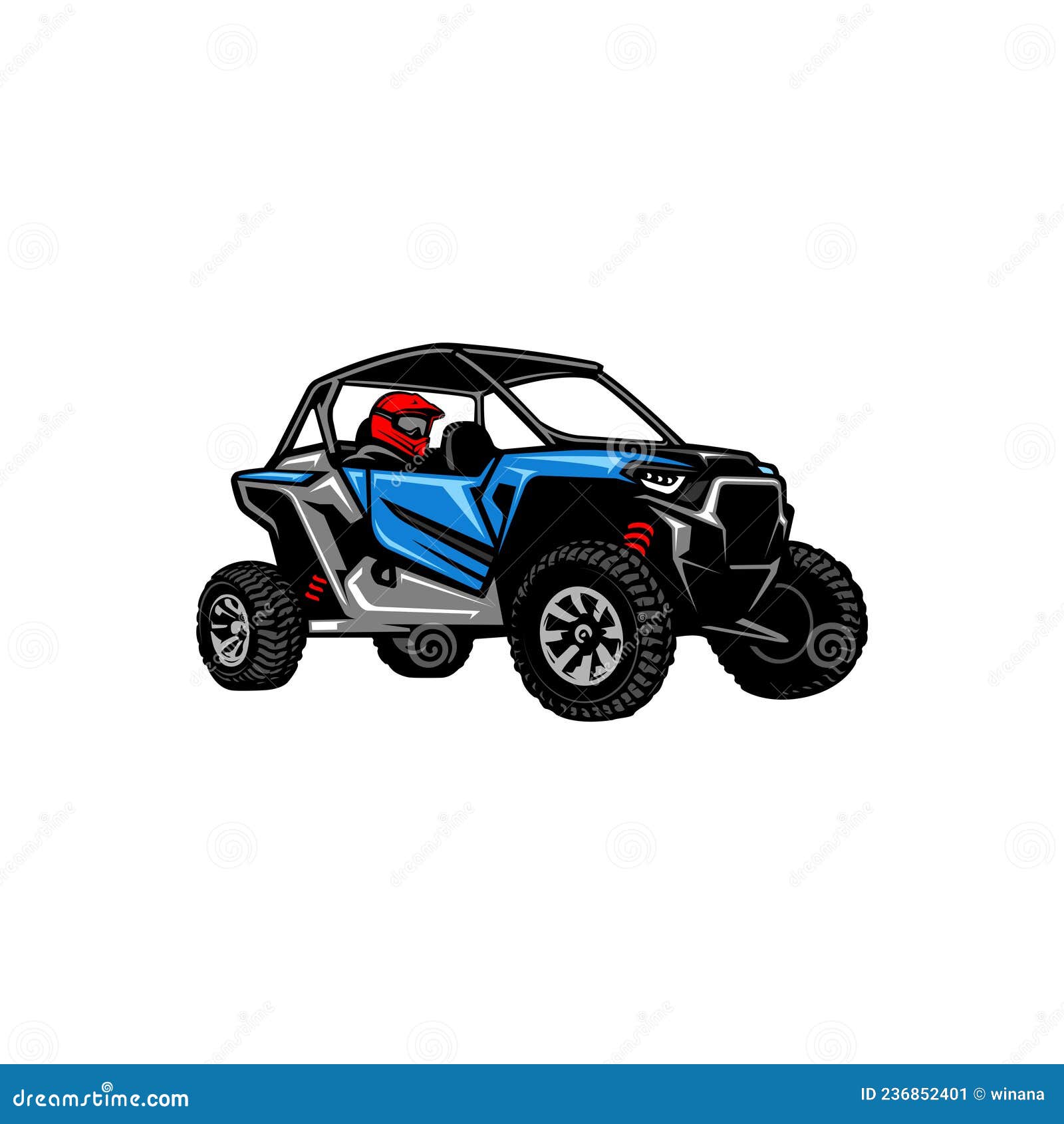 Off Road Adventure Utv, Buggy Illustration Vector | CartoonDealer.com ...