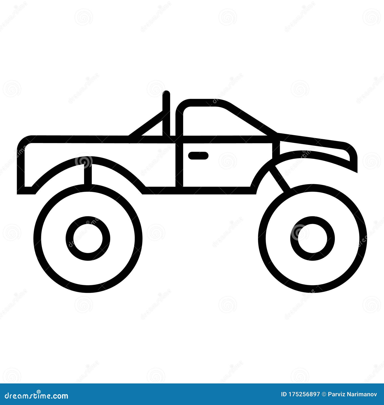 Off road car icon vector stock vector. Illustration of road - 175256897